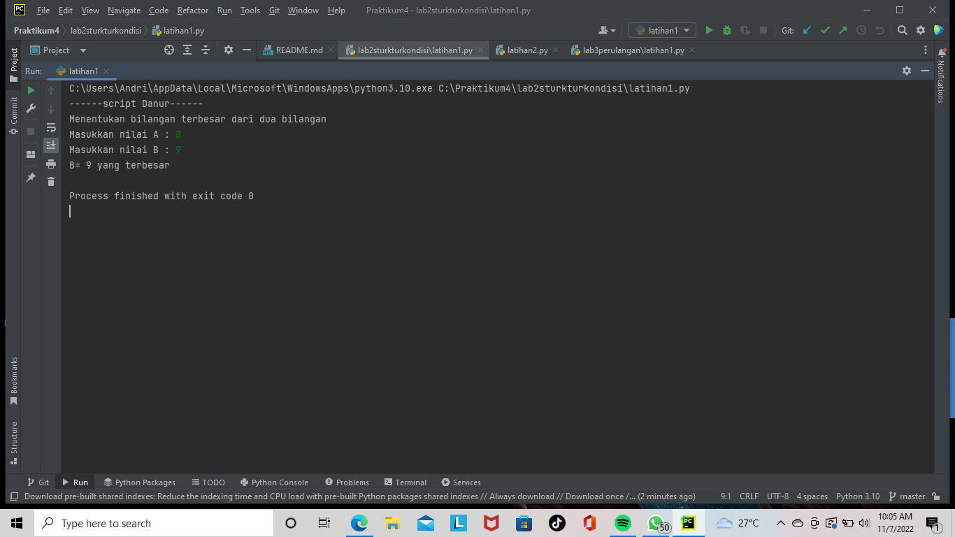 GitHub - danur77/pertemuan7