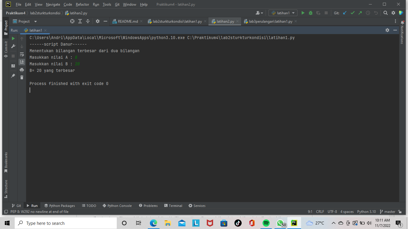 GitHub - danur77/pertemuan7