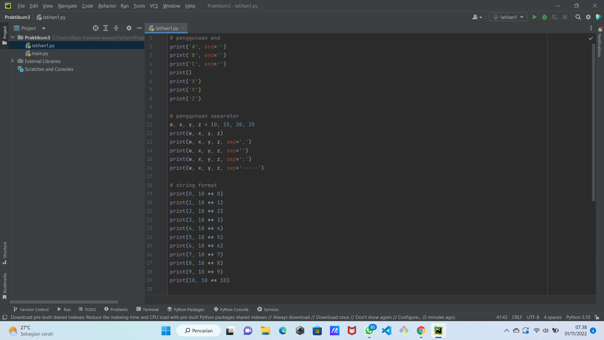 GitHub - Bayuayassy/Praktikum3