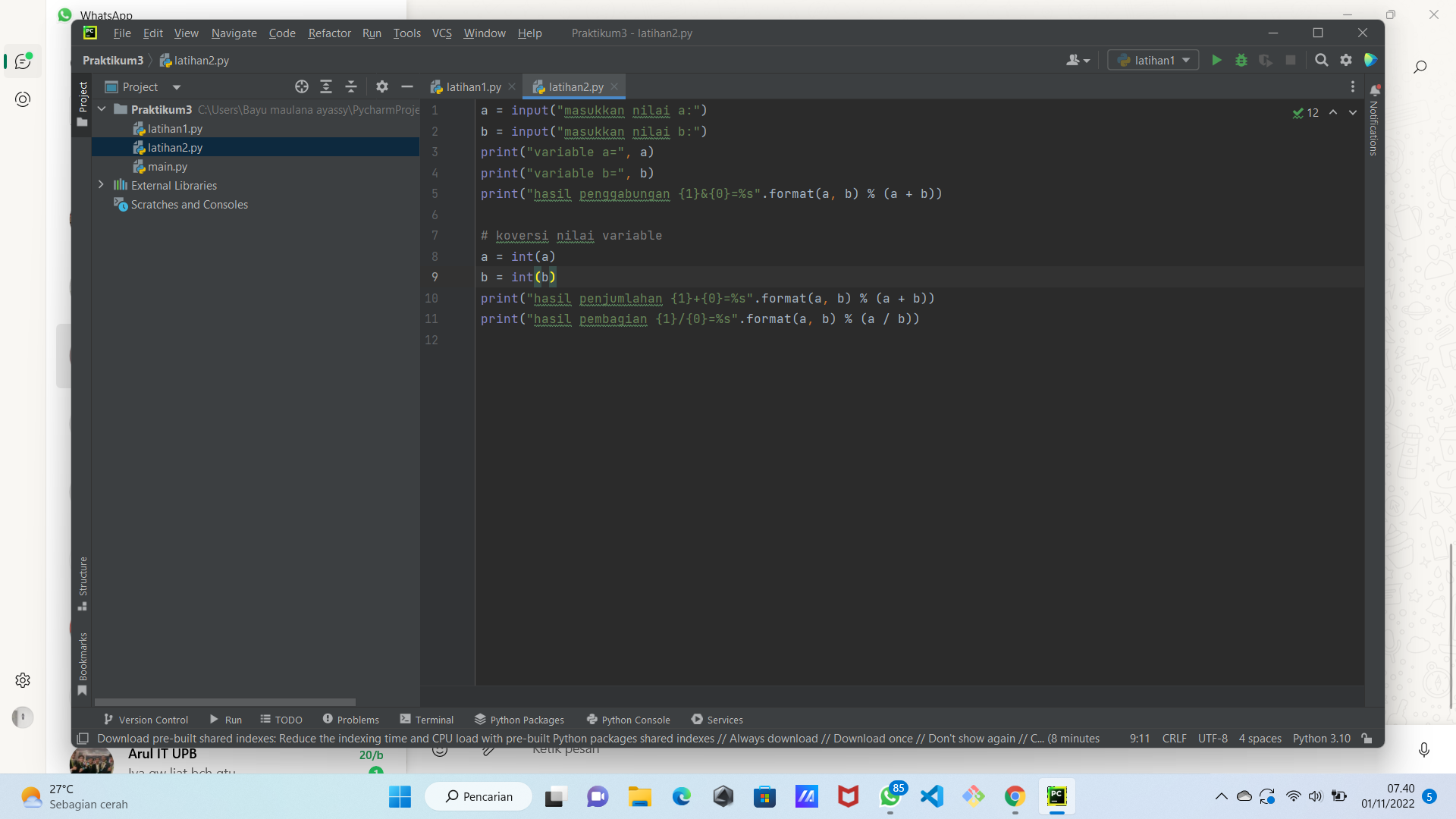 GitHub - Bayuayassy/Praktikum3
