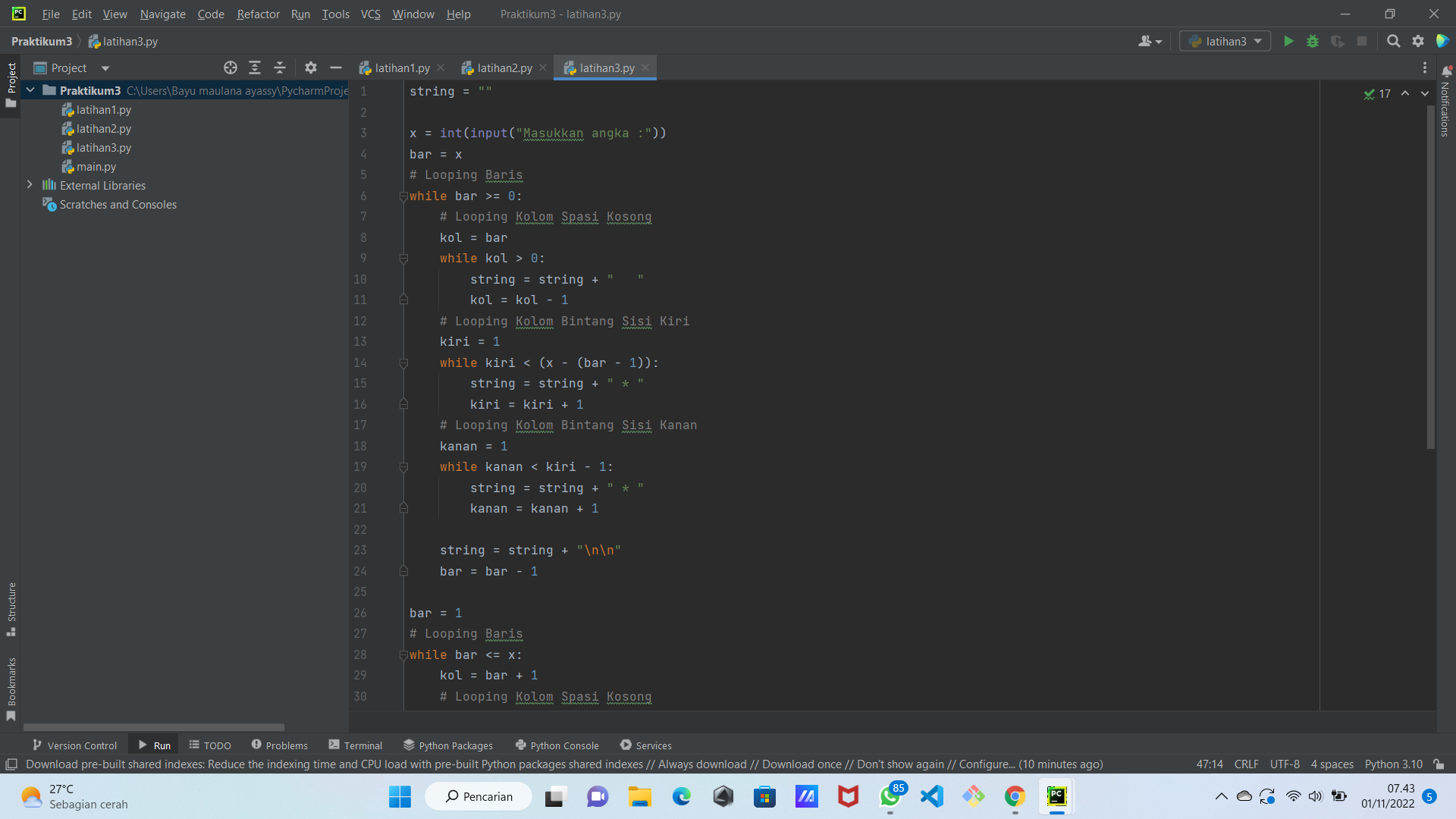 GitHub - Bayuayassy/Praktikum3