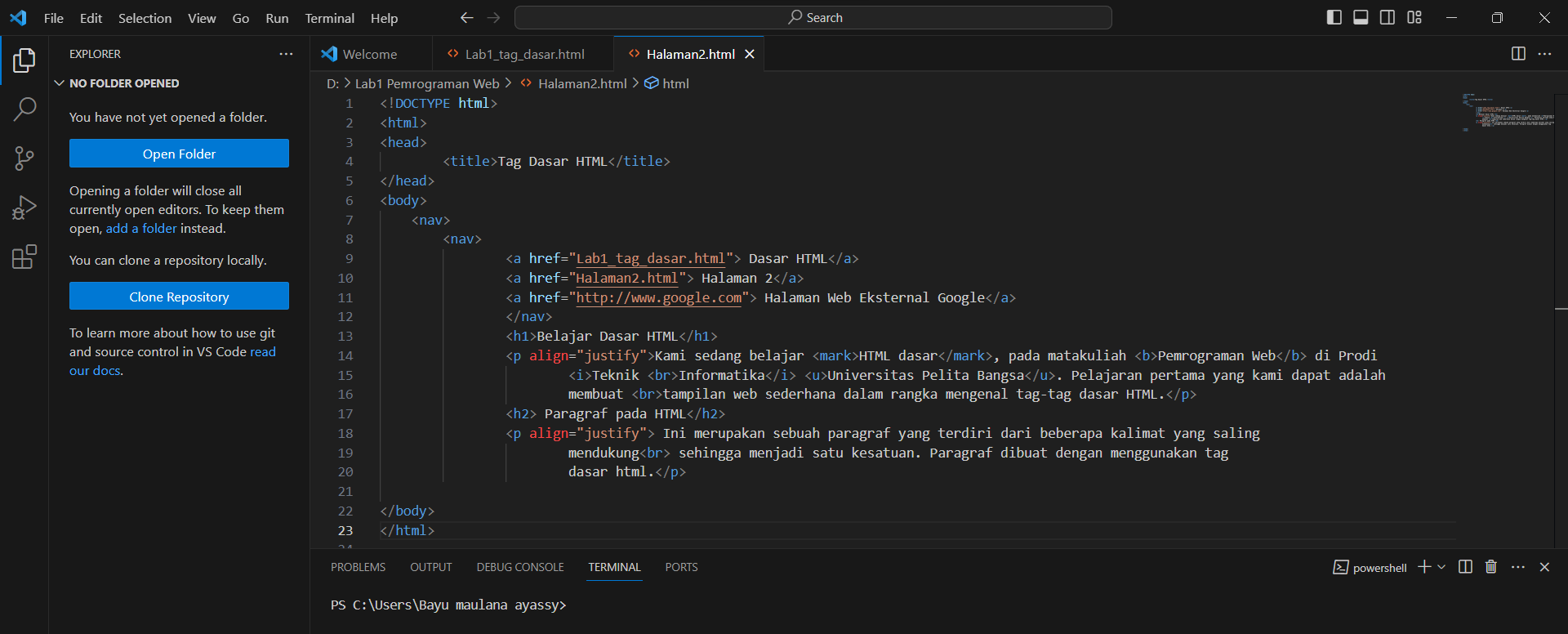 GitHub - Bayuayassy/Lab1_PemrogramanWeb