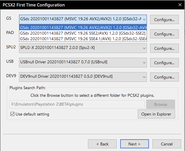 Plugin names too long to read (First Time Configuration) · Issue #3774 · PCSX2/pcsx2 · GitHub