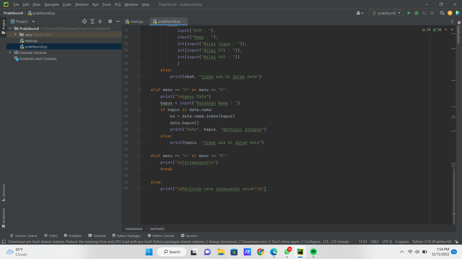 GitHub - amandaaaapn/Praktikum_8
