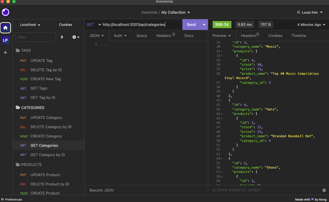 GitHub - louiskgkim/ecommerce-back-end