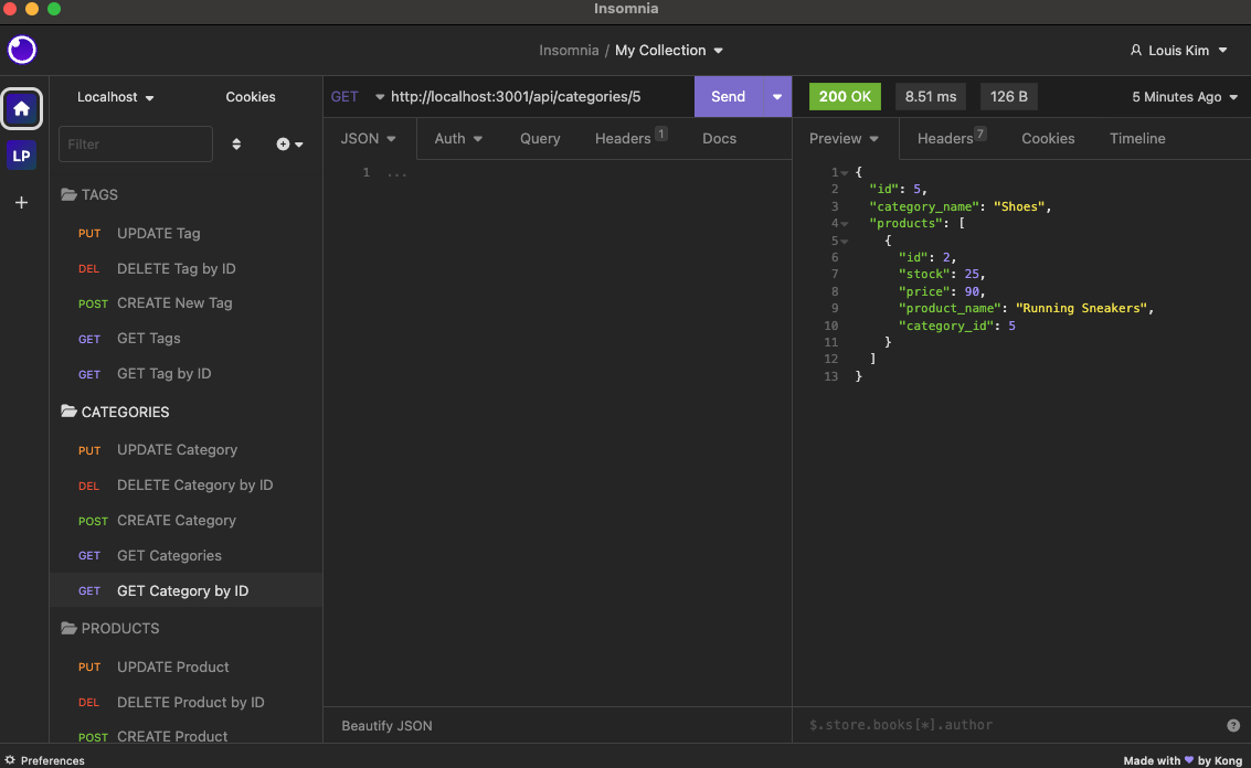 GitHub - louiskgkim/ecommerce-back-end