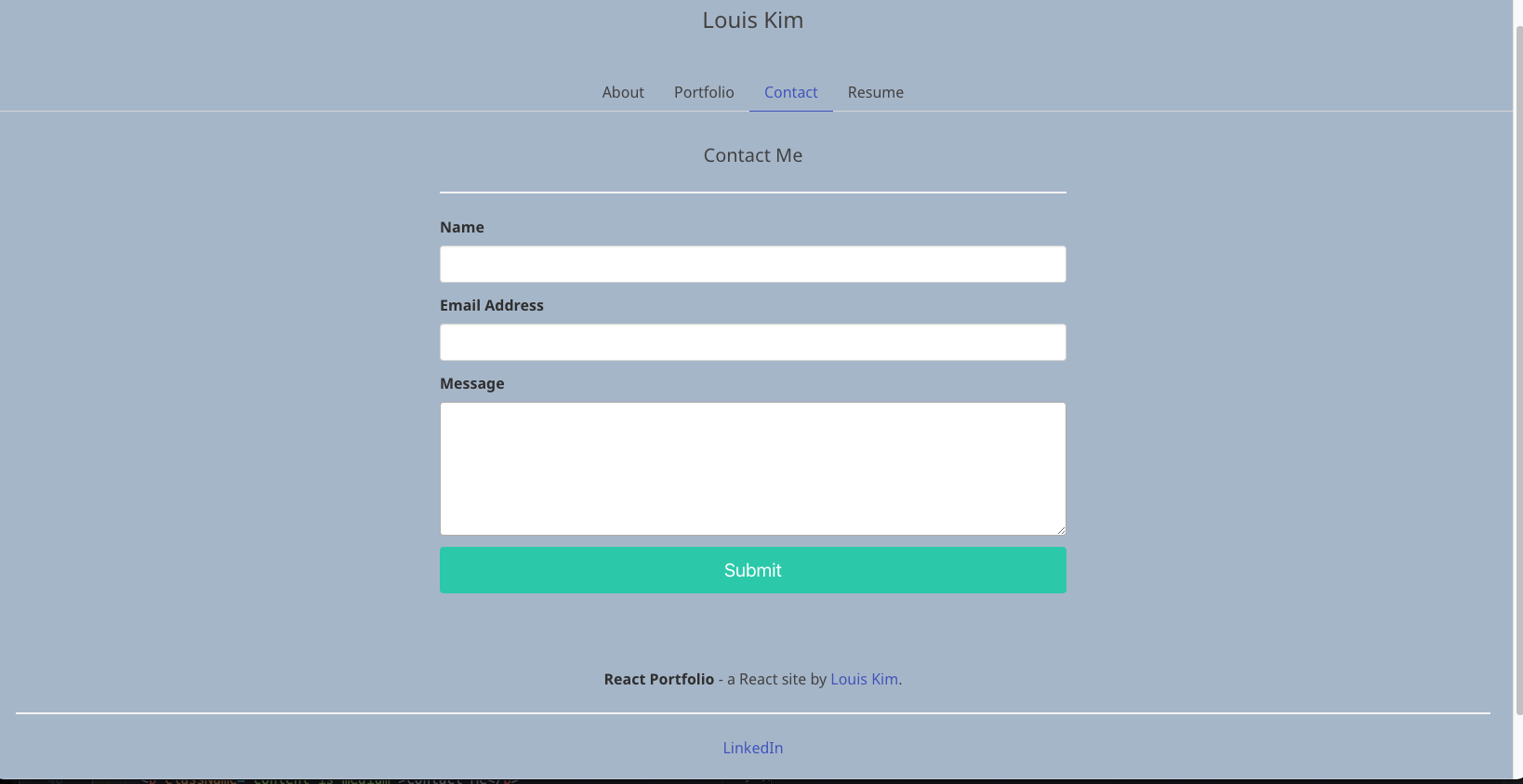 GitHub - louiskgkim/react-portfolio