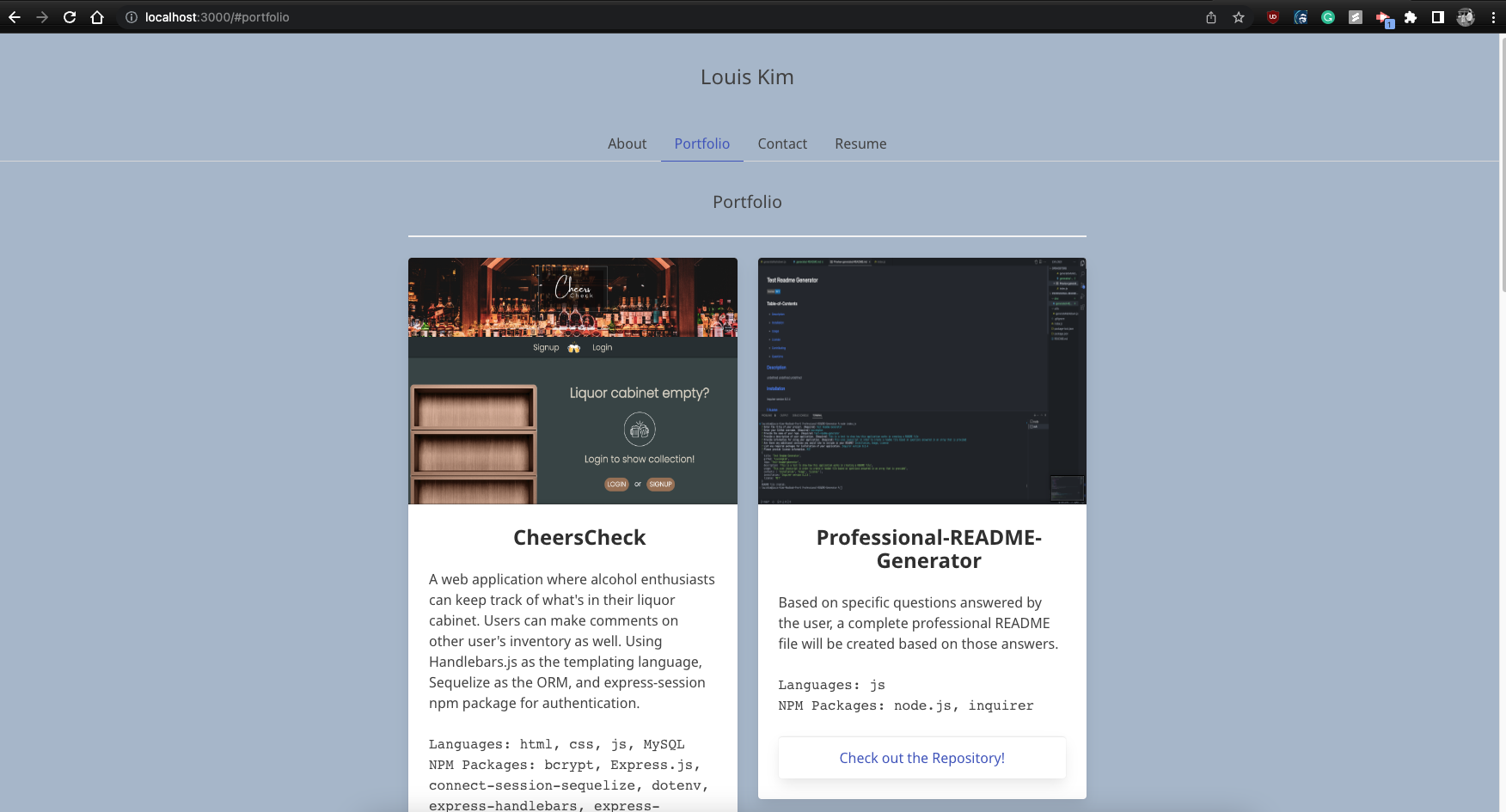 Github Louiskgkimreact Portfolio 