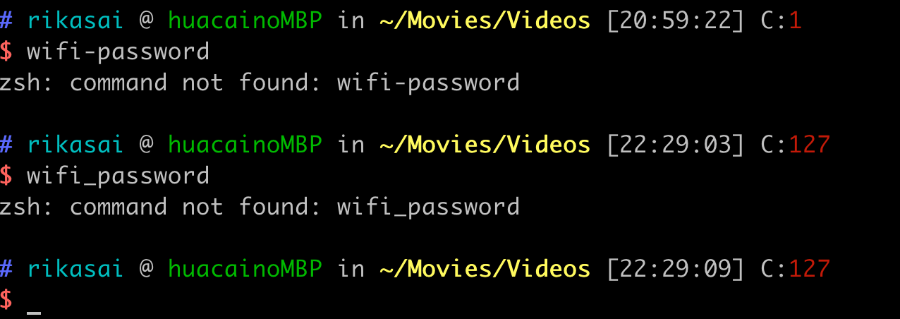 zsh: command not found: wifi_password · Issue #57 · sdushantha/wifi-password · GitHub
