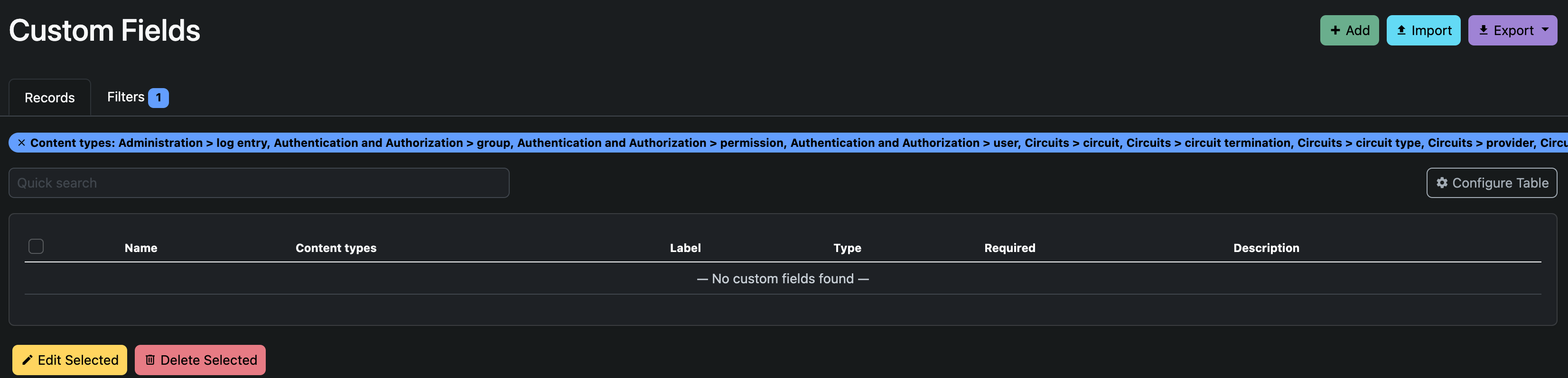Filtering custom fields by content type produces incorrect filter · Issue #8498 · netbox ...