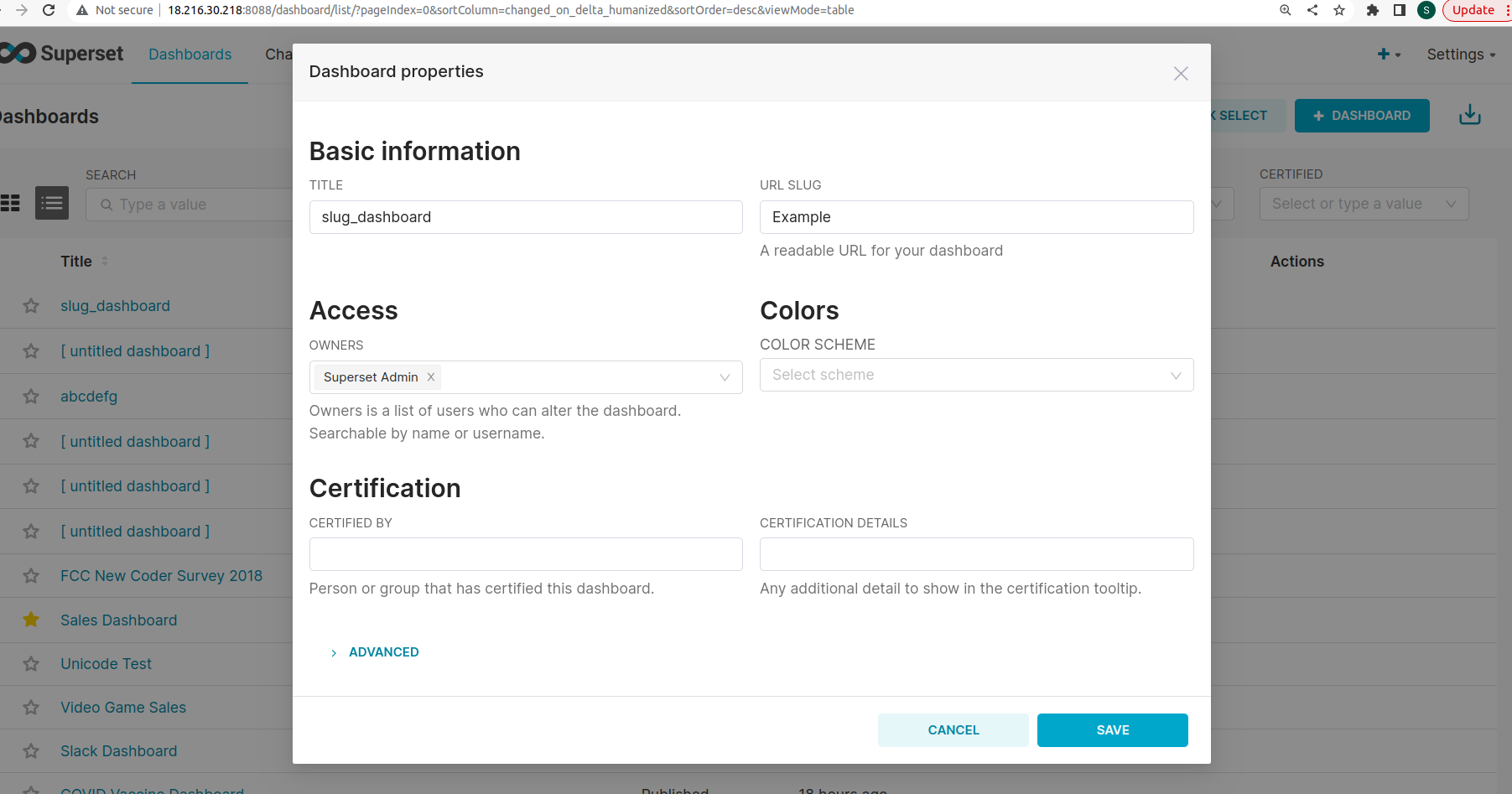 slug is ignored when importing a dashboard · Issue #19336 · apache/superset · GitHub