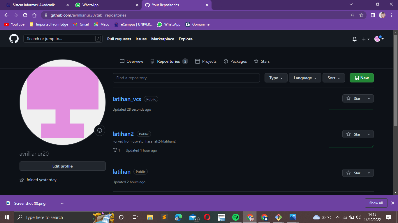 GitHub - avrillianur20/latihan_vcs