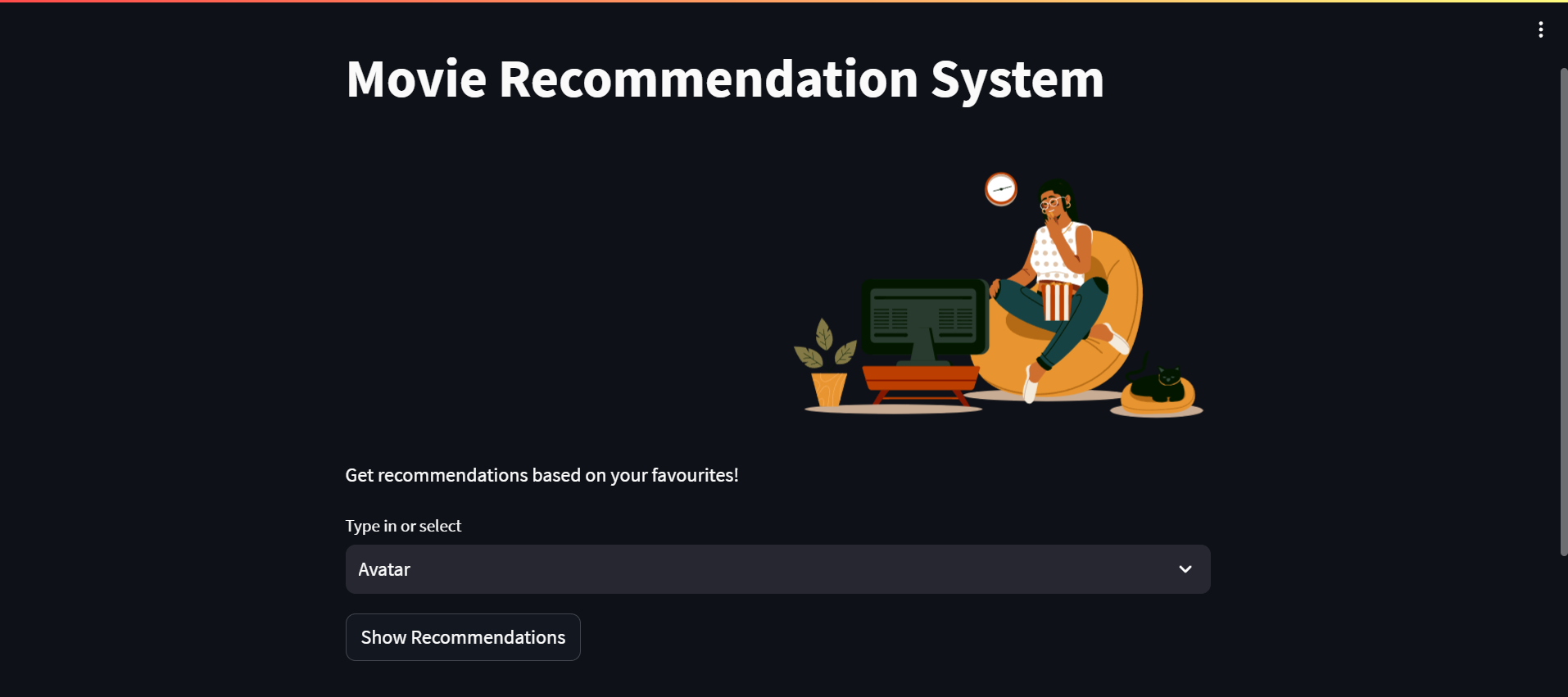 GitHub - sidd1915/Movie-Recommendation-System: A movie recommender ...