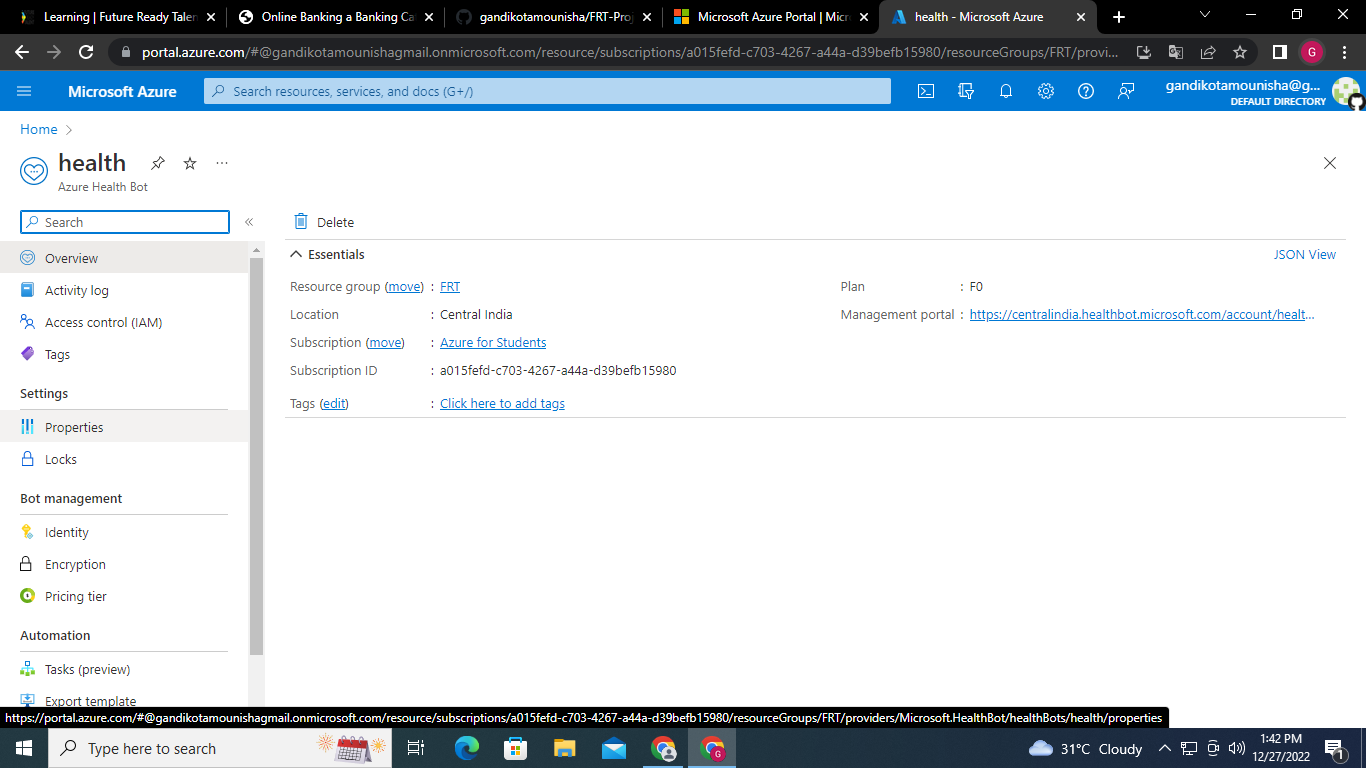 GitHub - gandikotamounisha/FRT-Project