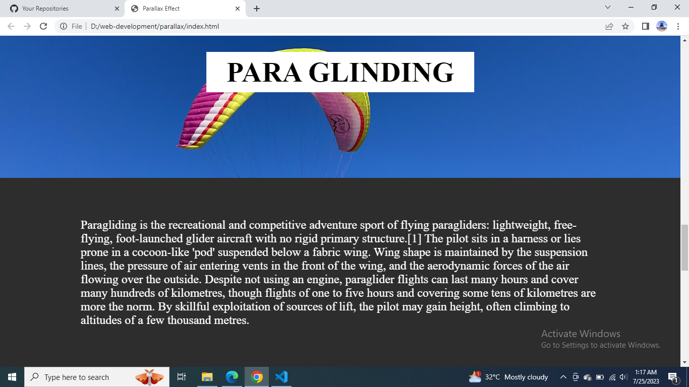 GitHub - vishal-2023/Parralax-Effect-Using-CSS