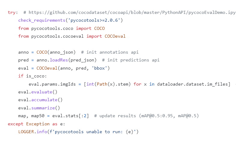 Pycocotools gives very less mAP value compared to yolov5 mAP. · Issue #11779 · ultralytics ...