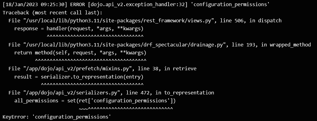 Missconfiguration in the API endpoint "/dojo_groups" due to "configuration_permissions" · Issue ...