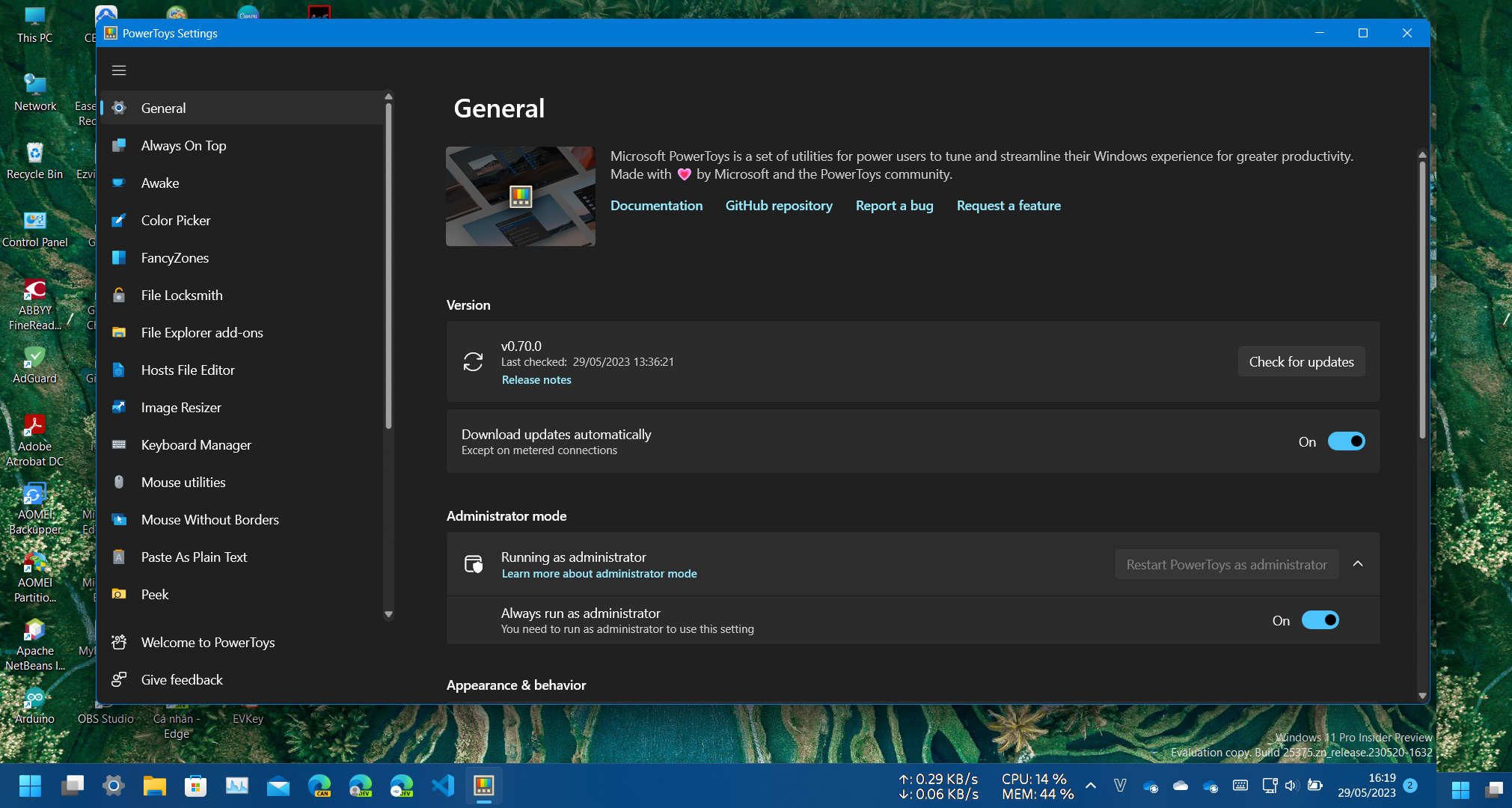 Startup Silently · Issue #26430 · microsoft/PowerToys · GitHub