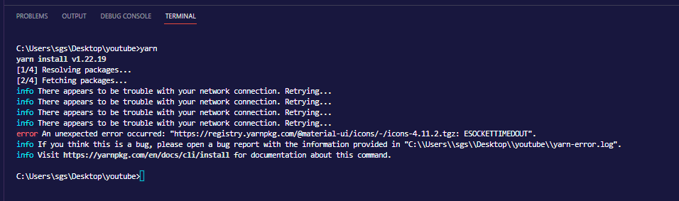 `meterial Uiicons` Installation Fails With Network Error · Issue 6687 · Muimui X · Github 