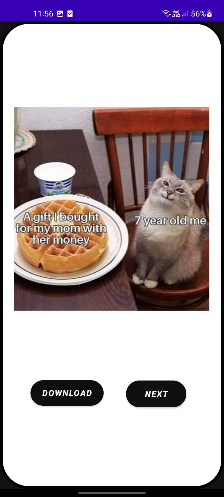 GitHub - AAKASH3300/MEME-APP: An App using Java that surfs through Memes in Internet