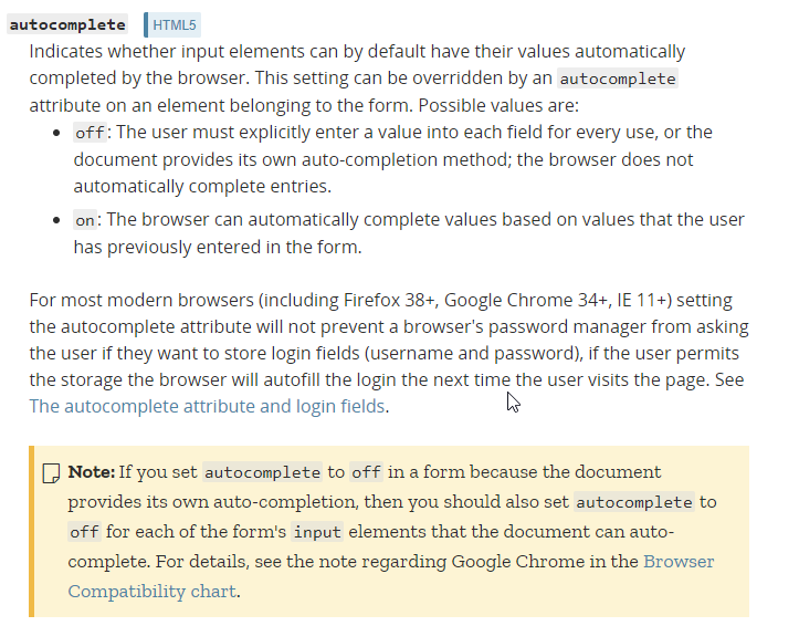 Autocomplete Attribute doesn't work · Issue #995 · rjsf-team/react-jsonschema-form · GitHub