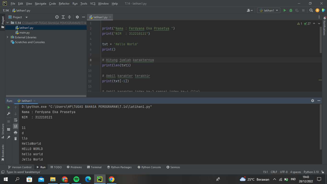 Github Namasayafrans Praktikum 12
