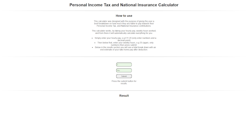 GitHub - KaneWorth/Income-Tax-and-National-Insurance-Calculator ...