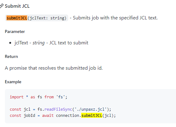 Submitjcl Example Not Working · Issue 80 · Ibmzos Node Accessor · Github