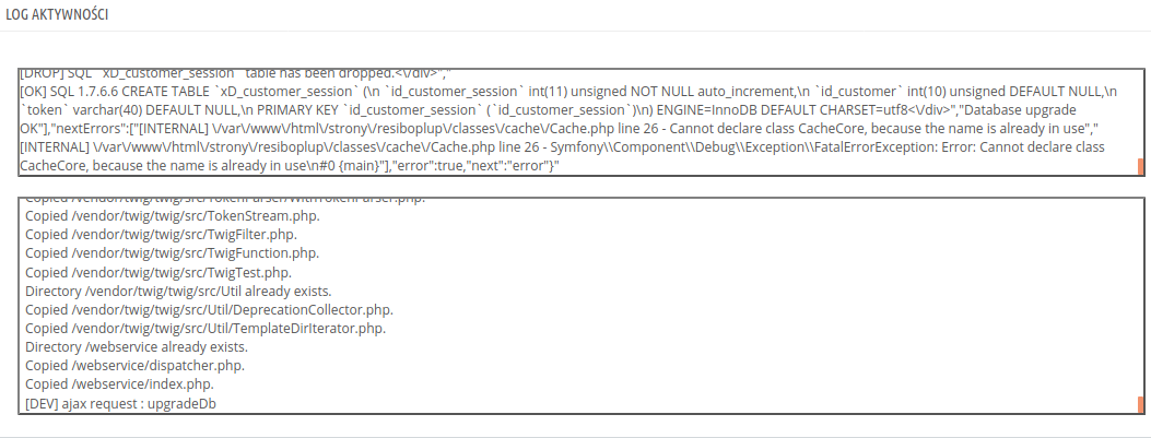 Ps 1 7 5 2 Upgrade With Module 1 Click Upgrade To 1 7 6 8 · Issue 21392 · Prestashop Prestashop
