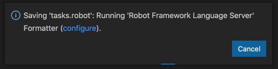 VS Code: Formatting does not do anything to .robot files · Issue #217 · robocorp/robotframework ...