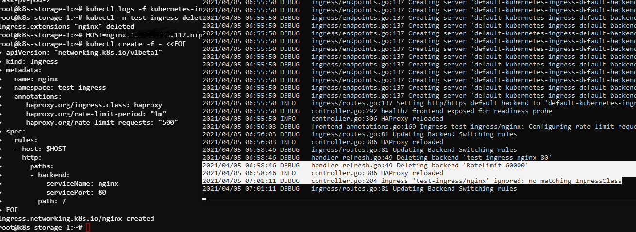 No matching IngressClass haproxy.org/ingress.class: "haproxy" · Issue #299 · haproxytech ...