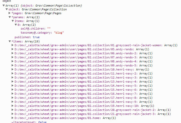Collection built using page.evaluate uses only use first argument. · Issue #3604 · getgrav/grav ...