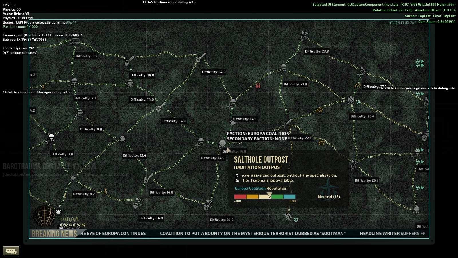 Biome transition passageways are sometimes both controlled by Coalition ...