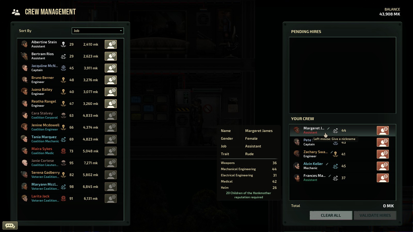 Regular husk and clown hires have swapped npc identifiers · Issue ...