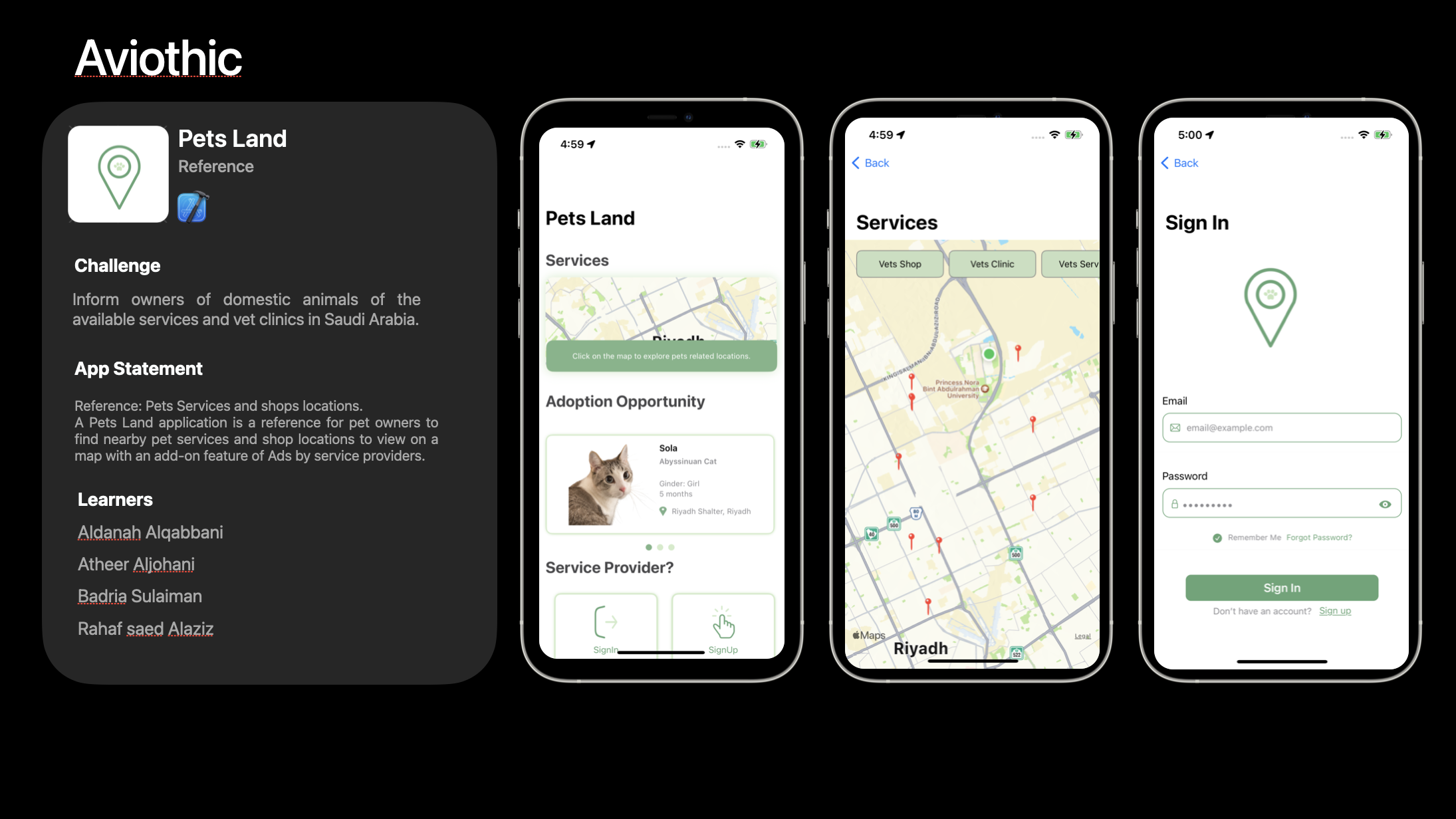 GitHub - danahaaq/Pets_Land_App: This is the second challenge in Apple Developer Academy