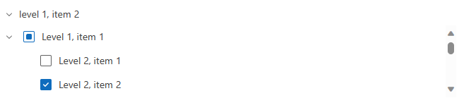 [Bug]: Combining selection and default in the tree, when setting the height of the tree item ...
