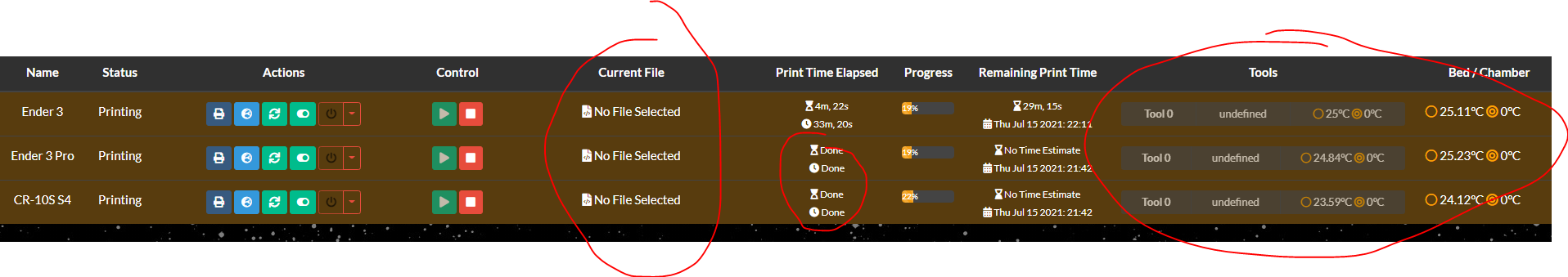 web interface - not providing proper information in dataviews · Issue #692 · OctoFarm/OctoFarm ...