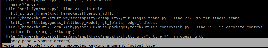 Errors in fitting.py · Issue #209 · vchoutas/smplify-x · GitHub