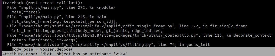 Errors in fitting.py · Issue #209 · vchoutas/smplify-x · GitHub