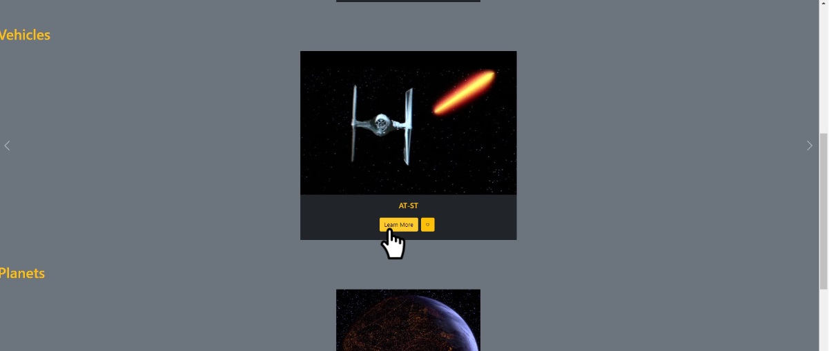 GitHub - danielacmg/StarWarsBlogReadingList: Star Wars React webapp that lists people, vehicles ...