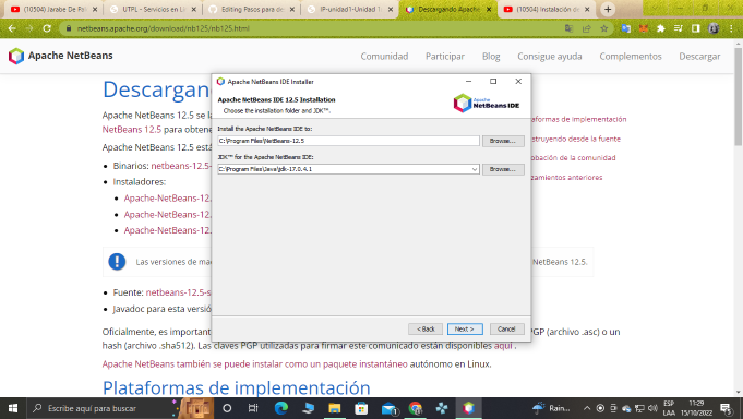 Pasos para descargar Apache NetBeans - Into-Programacion-P-Oct22-Feb23/tareademo01 ...