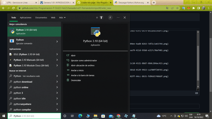 Pasos para descargar Python - Into-Programacion-P-Oct22-Feb23 ...