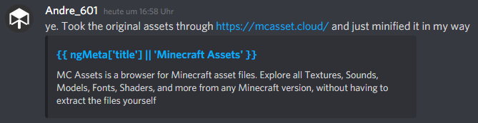 Website title issues when embedded · Issue #69 · InventivetalentDev/mcasset.cloud · GitHub