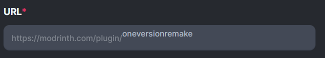 URL (Slug) setting has missplaced text · Issue #1771 · modrinth/code · GitHub