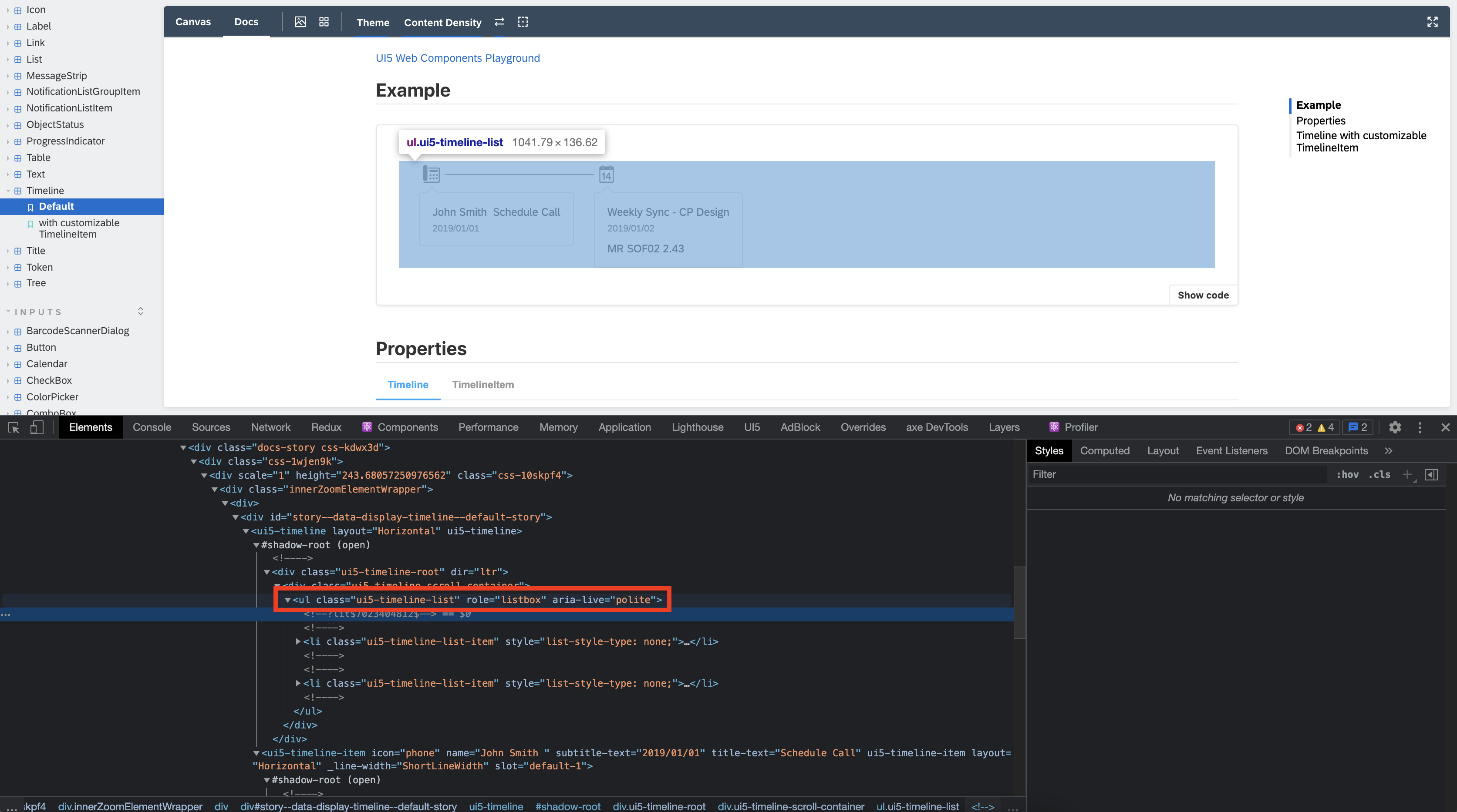 [SF][a11y] ui5-timeline – missing role on list items · Issue #3794 · SAP/ui5-webcomponents · GitHub