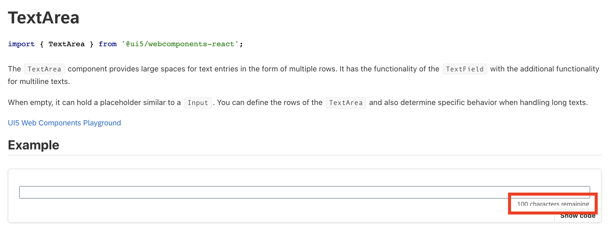 TextArea Max Length Text Is Cut Short When Using Rows 1 Required