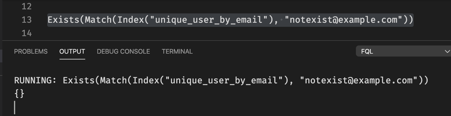 Exists return empty object when ref not exist. · Issue #33 · fauna/vscode · GitHub