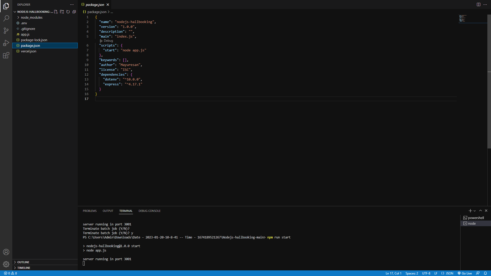 GitHub - Jagadeesh-Kumar-With-Initial-As-S/Nodejs-hall-booking-api