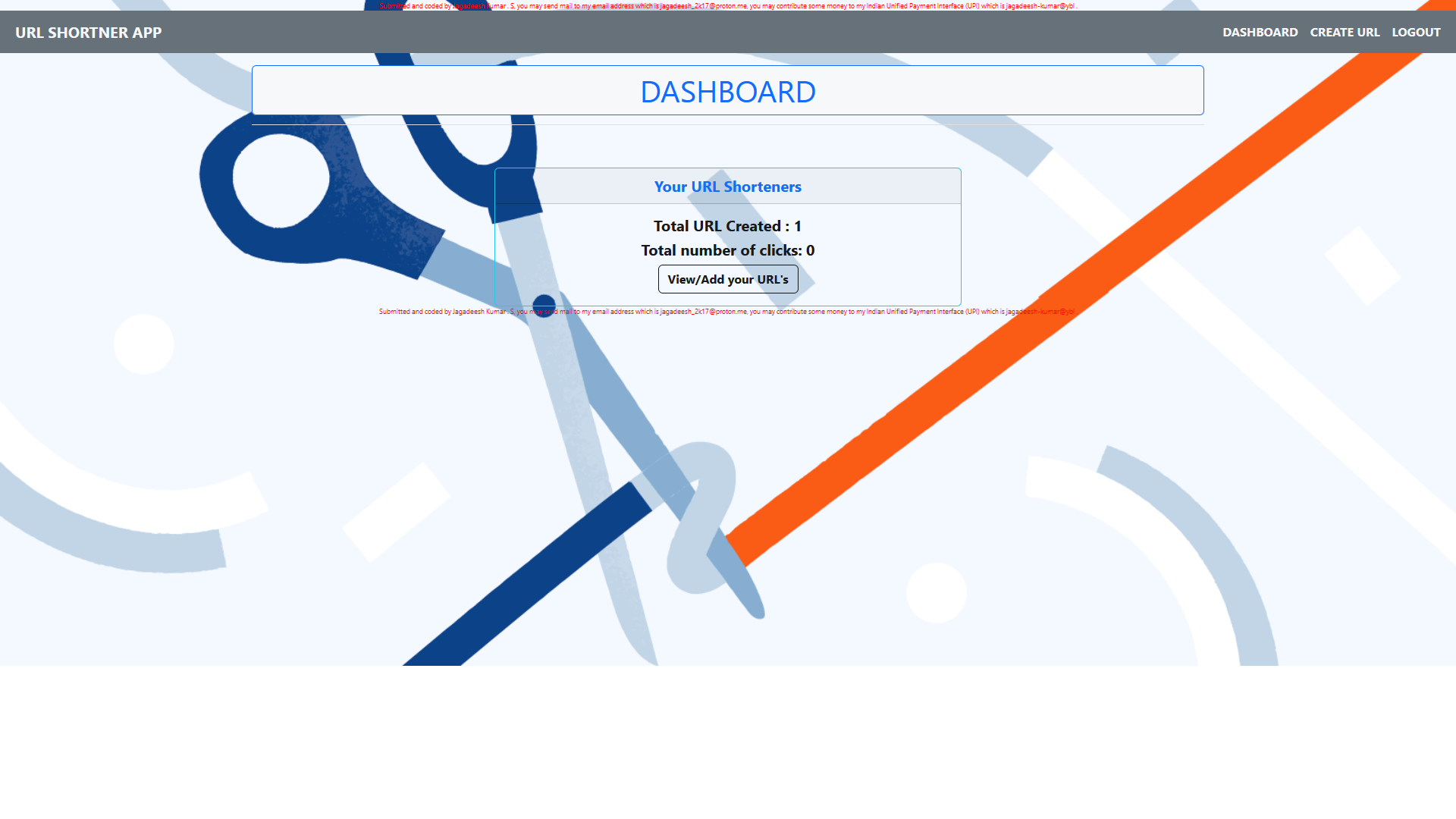 Github Jagadeesh Kumar With Initial As Surl Shortener Application Frontend