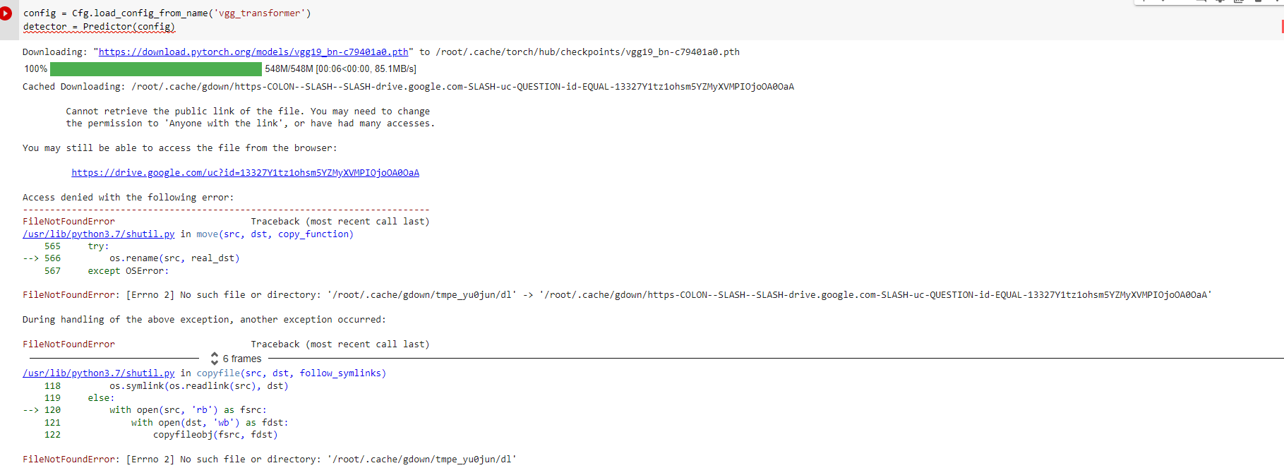 Couldn't download the weights for vietocr config · Issue #79 · pbcquoc/vietocr · GitHub